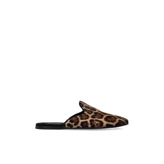 Dolce & Gabbana Animal-print Turtleneck Slides - - Shoes - Herren - Braun - 42 EU