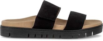 Gabor Mules en cuir &agrave; talon compens&eacute;