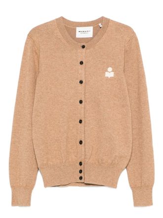 Isabel Marant cardigan à logo brodé - Tons neutres