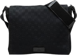 Gucci Sac bandouli&egrave;re Pre-owned en toile - unisex - Pre-owned - Noir - Taille: ONE Size