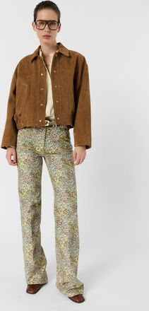 Gerard Darel Jean flare &agrave; fleurs - ANNA - Rose