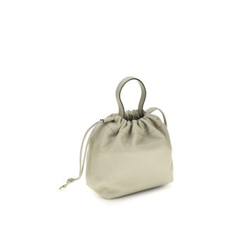 Chlo&eacute; Lambskin Leather Shoulder Bag - Gray