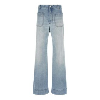 Victoria Beckham Femme, Jeans, Bleu, Taille: W30 Alina Cotton Denim Jeans