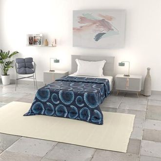 Italian Bed Linen Basic Sommer Steppdecke, Bedruckte mikrofaser, 160x240cm, Vortex
