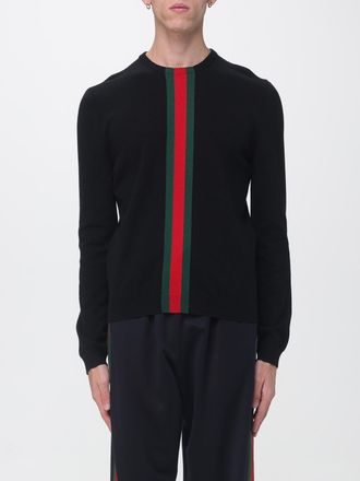 Gucci Slim-Fit-Kaschmirpullover von mit Web-Detail und Rundhalsausschnitt