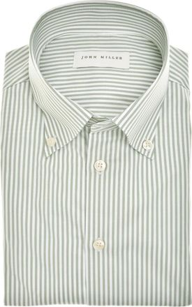 John Miller Homme, Chemises, Vert, Taille: 2XL Overhemd Slim Fit