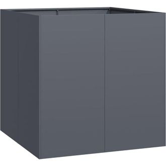 vidaXL Jardini&egrave;re anthracite 80x80x80 cm acier - Vidaxl