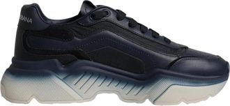 Dolce & Gabbana Marineblaue Low-Top-Sneakers - - Shoes - Herren - Blau - 39 1/2 EU