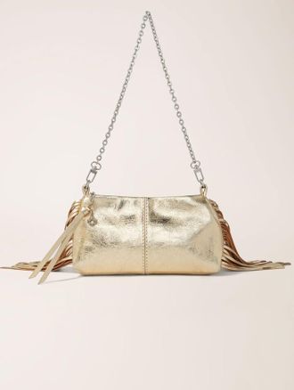Maje Clutch Miss M Aus Metallic-leder - Golden - Maje