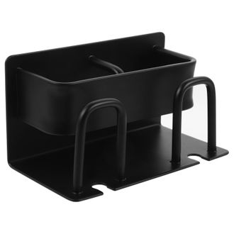 Cabilock Bohren Zahnb&uuml;rstenhalter aus Aluminium Wandmontage Badezimmer Organizer Rostfrei Langlebig Platzsparend f&uuml;r Zahnb&uuml;rsten und Zahnbecher