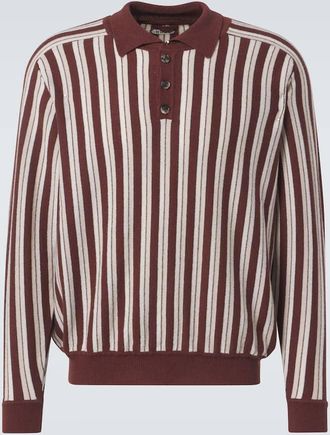 Bode Polopullover Hogan Stripe aus Wolle und Kaschmir
