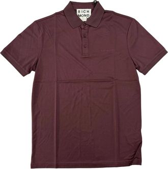 John Richmond Homme, Tops, Rouge, Taille: S Polo Segim