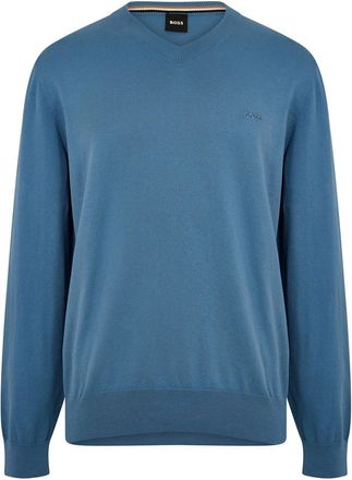 HUGO BOSS Sweatshirt f&uuml;r Herren, V-Ausschnitt, Jerseyware (Pastellblau)