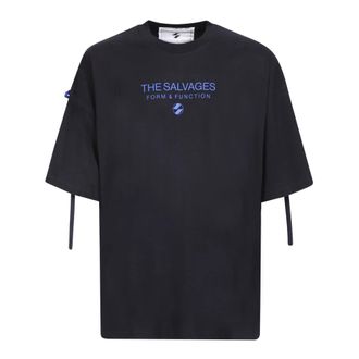 The Salvages D-Ring T-Shirt mit Logo-Print - - Tops - Herren - Schwarzk - ONE SIZE
