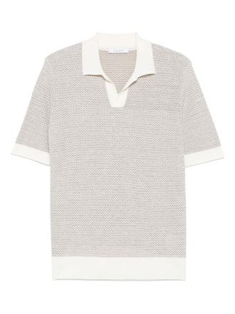 Cruciani Strukturiertes Strick-T-Shirt - Nude