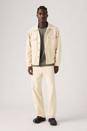 Levi's 568 Loose Straight Carpenter - Homme - Blanc / Undyed Ecru Greige Lightweight Canvas - 26X30