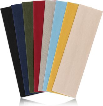 Dreshow Haarband Damen Sport D&uuml;nn Stirnband Damen Baumwolle Haarb&auml;nder Elastisch Headband Antirutsch Haarband Yoga Laufen 8 St&uuml;ck