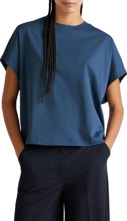 Benetton Damen 3096d1071 T-Shirt, blau, Small