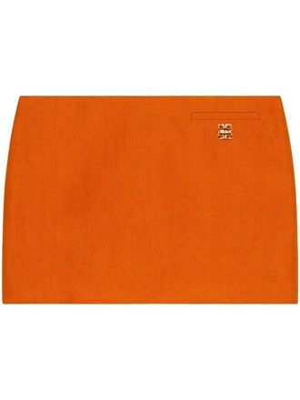 Givenchy minijupe &agrave; motif 4G - Orange