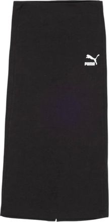 Puma Puma, Femme, Jupes, Noir, Taille: W26 Cotton Blend Elasticated Waist Skirt