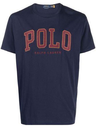 Polo Ralph Lauren t-shirt en coton à logo brodé - Bleu