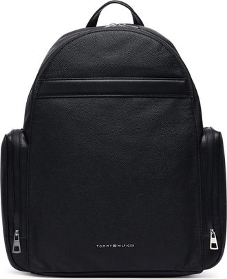Tommy Hilfiger Rucksack Tommy Hilfiger Th Business Leather Backpack AM0AM14684 Schwarz