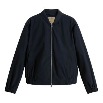 Woolrich Femme, Vestes, Bleu, Taille: 42 FR Summer Bomber