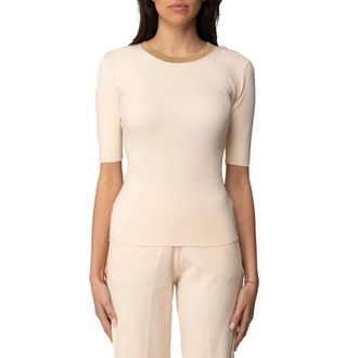 Elisabetta Franchi Round-Neck Strickwaren - - Knitwear - Damen - Beige - XS