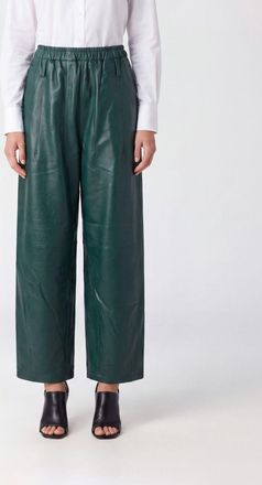 Frankie Shop Wide-Leg-Hose Oakdale aus Lammleder mit elastischem Bund