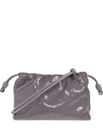 Loewe sac porté épaule à sequins - Gris