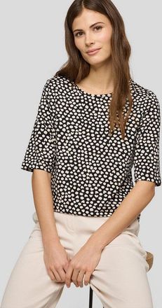 Rabe Rundhalsshirt Sommershirt mit Allover-Muster