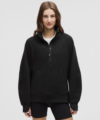 lululemon Sweat demi-zippé Scuba Oversized à col cheminée Long pour Femmes - Taille XL/2XL
