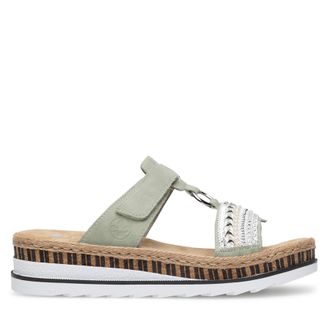 Rieker Pantoletten Rieker V79M6-52 Gr&uuml;n