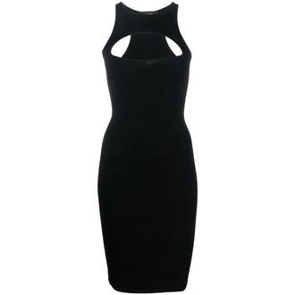Dsquared2 Cut-Out Strick Midikleid - - Dresses - Damen - Schwarzk - S