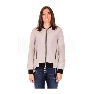 DIEGO M Wasserdichte Stilvolle Jacke - - Jackets - Damen - Grau - XS