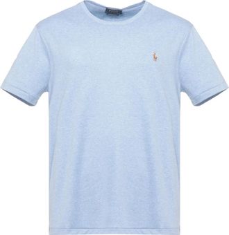 Ralph Lauren Homme, Tops, Bleu, Taille: XL Pima-SSL T-Shirt