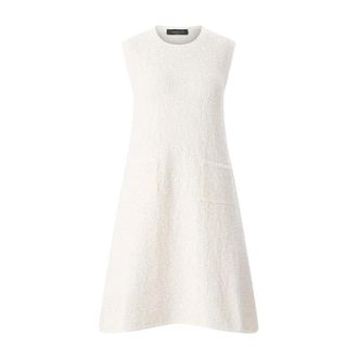 Fabiana Filippi Mini-Kleid aus Baumwollband mit Pailletten - - Dresses - Damen - Wei&szlig; - S