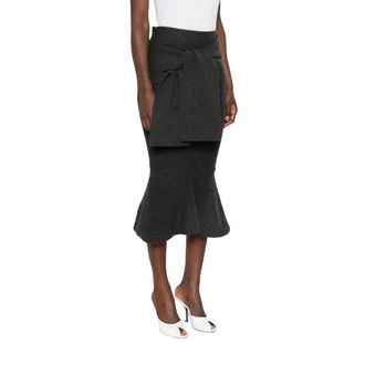Jacquemus Jupe Midi - Femme - Jupes - Gris - Taille: 38 FR