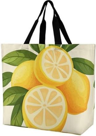Generic Citron Aquarelle Sac Fourre Tout D&eacute;contract&eacute; Sacs Imperm&eacute;able Sac A Main Femmes Pour Travail Shopping Plage