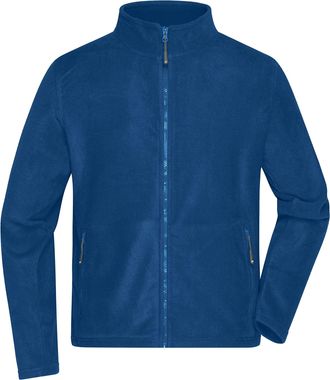 James & Nicholson Herren Microfleece Jacke - Klassisch geschnittene Jacke aus pillingfreiem Microfleece | Farbe: royal | Gr&ouml;sse: 4XL