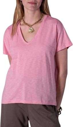 Anonym Apparel Femme, Tops, Rose, Taille: 36 FR Esm&eacute;e V-neck T-shirt