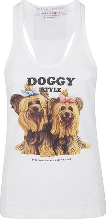 Stella McCartney Femme, Tops, Blanc, Taille: 36 FR Sleeveless Top