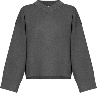 Samsøe & Samsøe pull Salula à col v - Gris