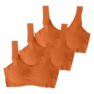 Generic Ice Gather Grande Taille Gilet de Course Yoga Sport Sous-v&ecirc;tements Femme Soutien-gorge Sexy Sous-v&ecirc;tements pour Femme, Orange, XXL