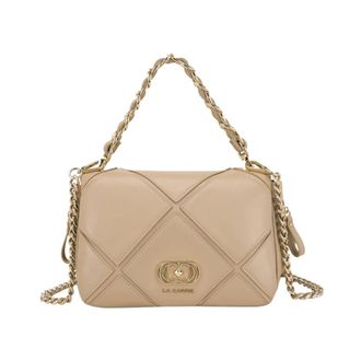 La Carrie Femme, Sacs, Beige, Taille: ONE Size Sac à Bandoulière Élégant en Beige