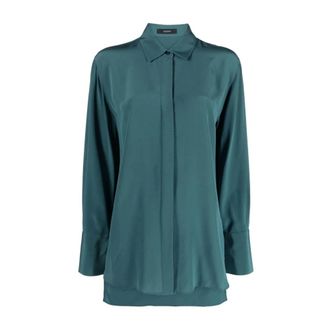 Joseph Elegante Bluse aus Cr&ecirc;pe de Soie - - Blouses & Shirts - Damen - Gr&uuml;n - XS