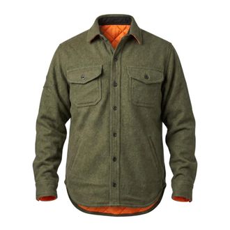 CHESAPEAKE'S Wollgef&uuml;tterte Hemdjacke CPO - - Jackets - Herren - Gr&uuml;n - 2XL