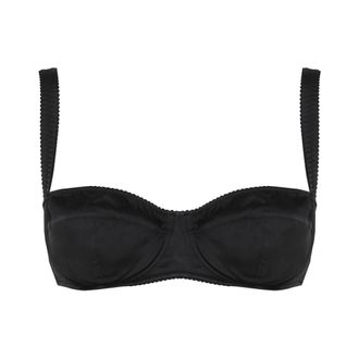 Dolce & Gabbana Satin Balconette BH - - Underwear - Damen - Schwarzk - M