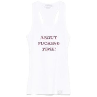 Stella McCartney &Auml;rmelloses Racerback-Top - - Tops - Damen - Wei&szlig; - M