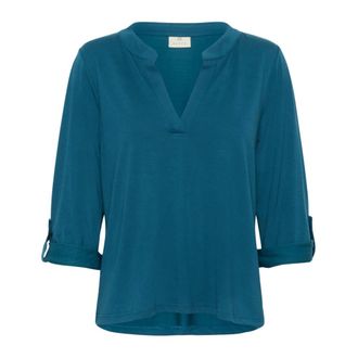Kaffe Kabrenda - Femme - Blouses et Chemises - Bleu - Taille: 38 FR